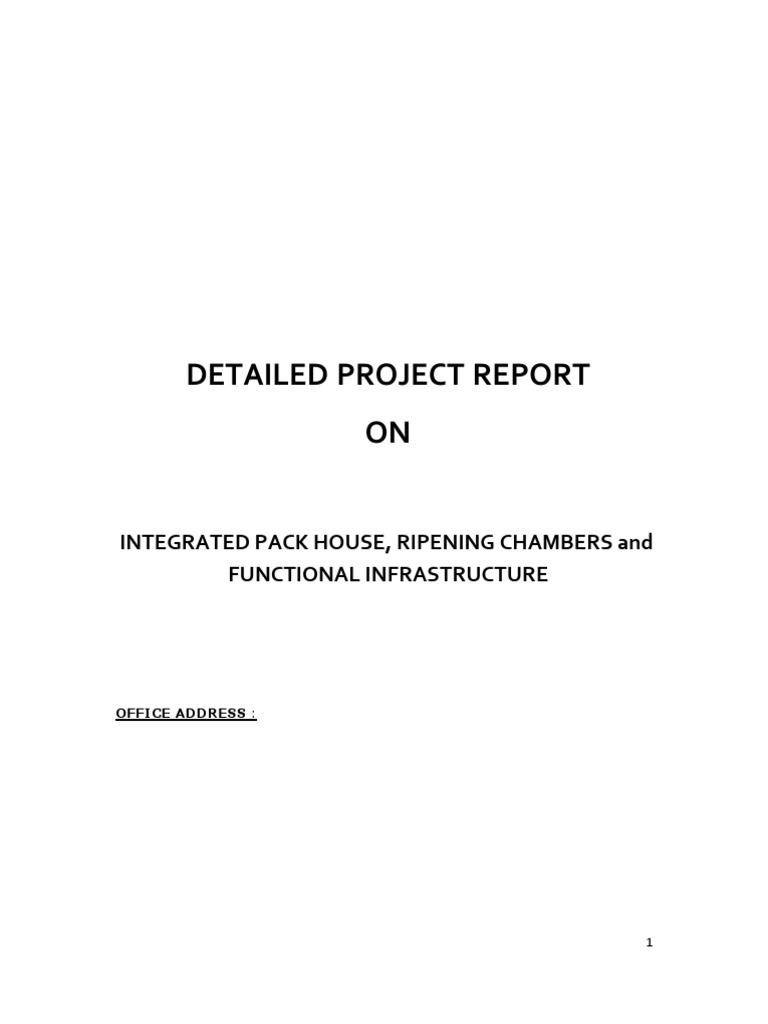 Integrated Pack House Sample DPR | PDF | Ethylene | Mango
