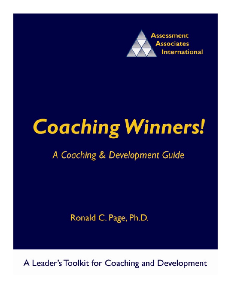 Coaching Winners A Coaching Development Guide | PDF | Goal | Competence ...