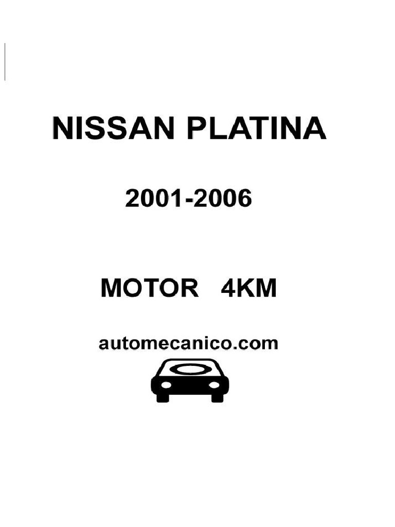 Manual de Nissan Platina | PDF