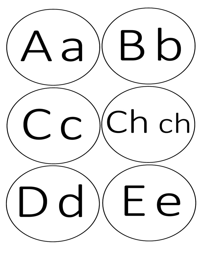 Abecedario Circulos | PDF