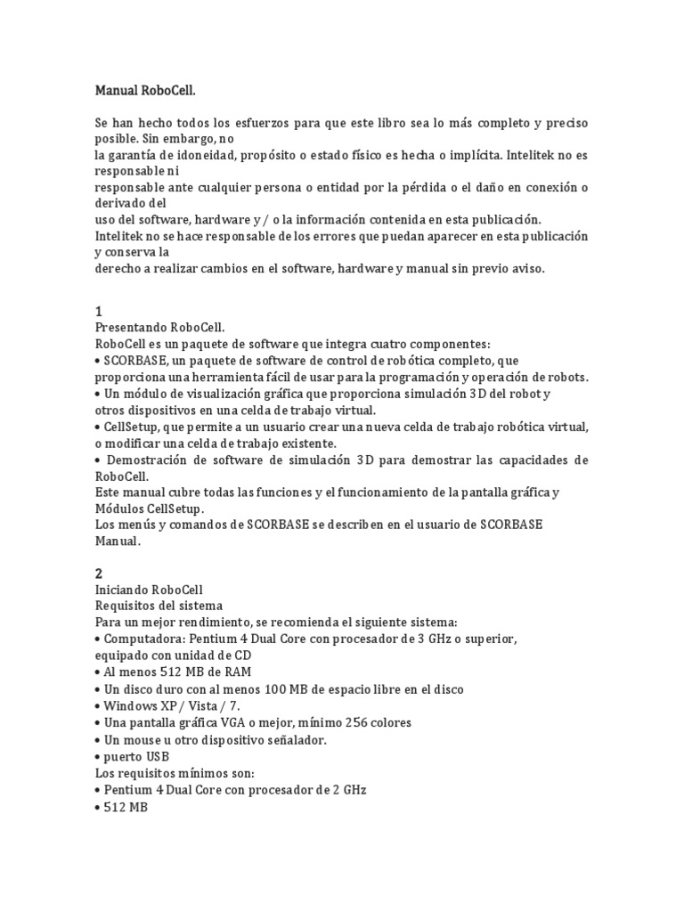 Manual RoboCell | PDF | Archivo de computadora | Point and Click