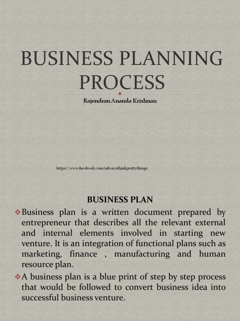 Business Planning Process | PDF | Strategic Management | Marketing Strategy