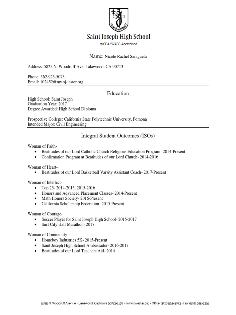 Isos Resume 2018 | PDF