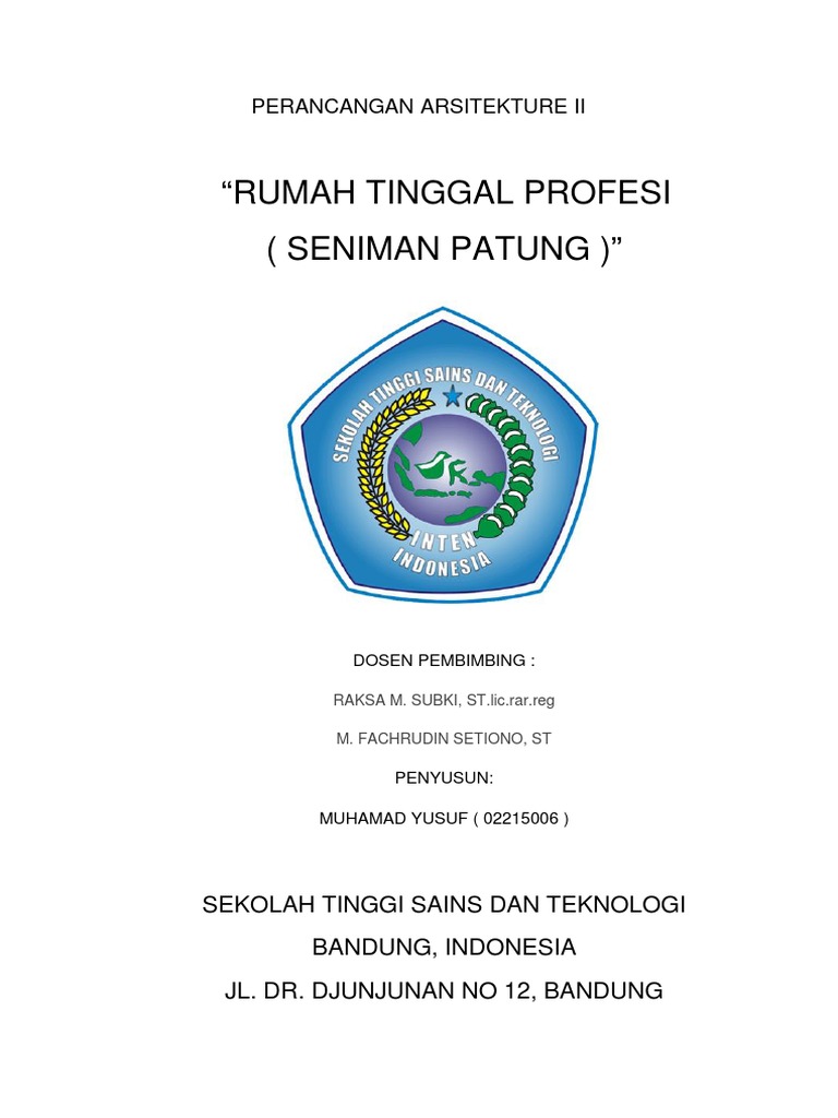 Tugas PA 2 Rumah Tinggal Profesi | PDF