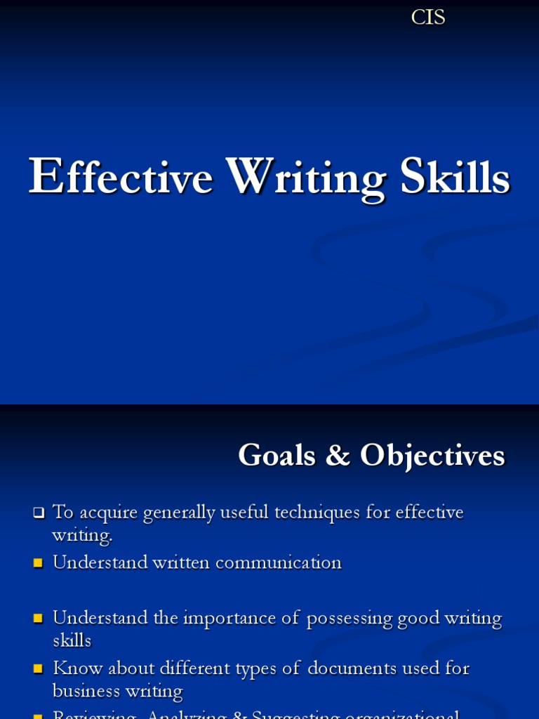 Effective Writing | PDF | Punctuation | Communication