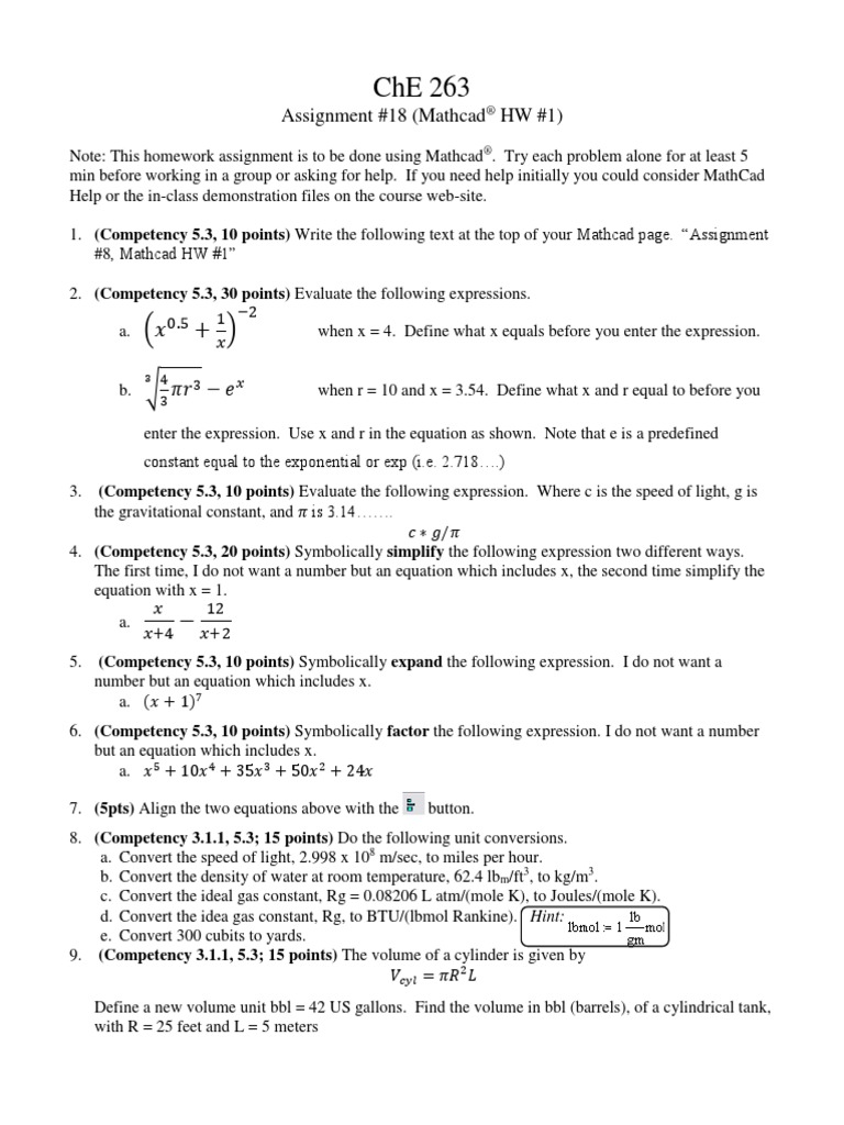 Mathcad Basics | PDF | Building Engineering | Materials Science