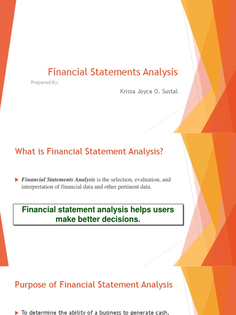 Financial Statements Analysis - Report | PDF | Financial Statement ...