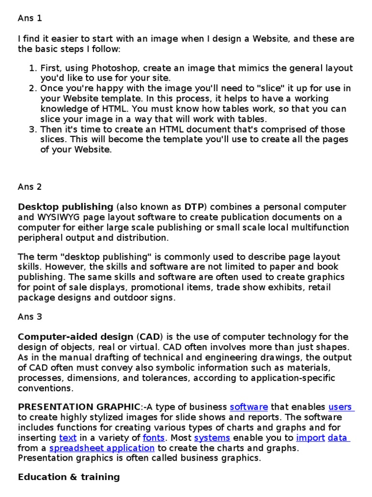 Desktop Publishing (Also Known As DTP) Combines A Personal Computer ...