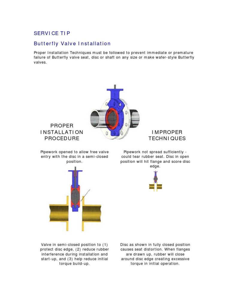 Butterfly Valve Installation | PDF