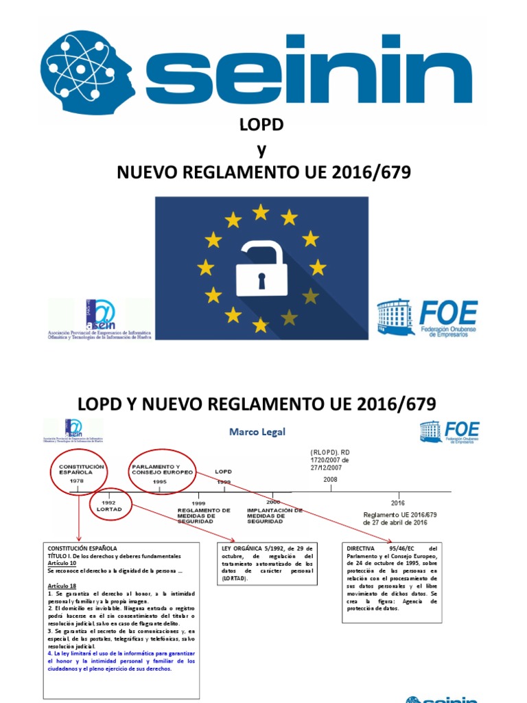 Nuevo LOPD | PDF | Privacidad de la información | Estado miembro de la ...
