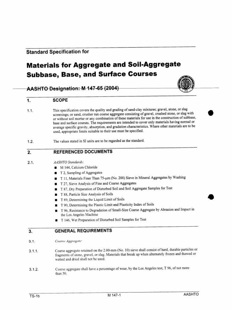 Aashto M147 | PDF