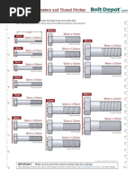 Metric Nut Size Chart PDF | PDF