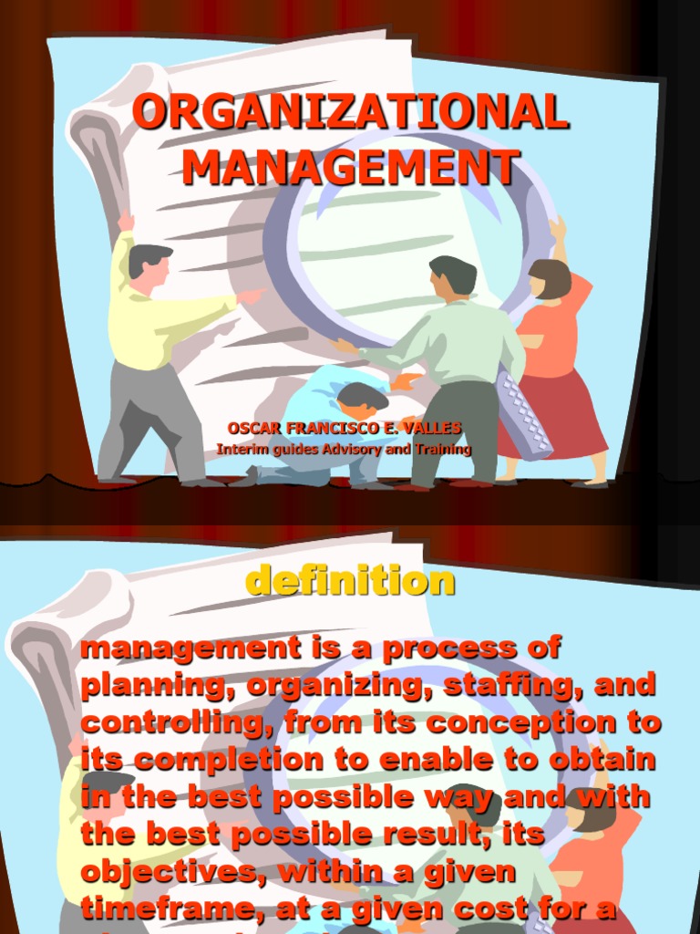 Organizational Management: Oscar Francisco E. Valles | PDF | Leadership ...