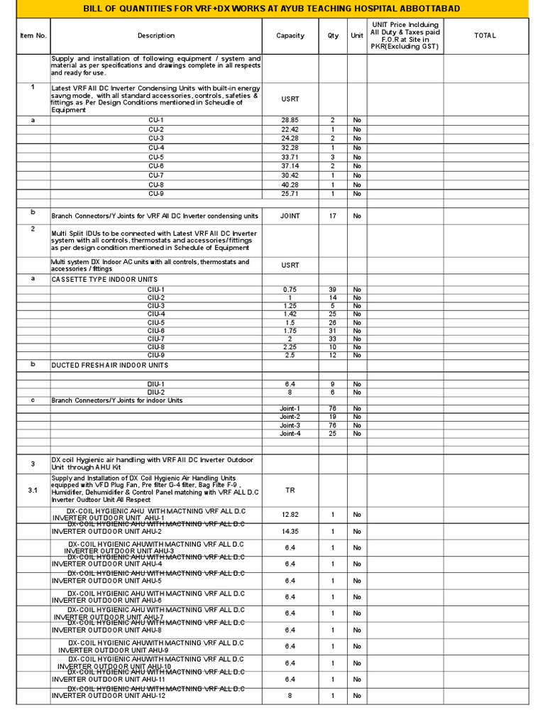 VRF DX-System | PDF | Duct (Flow) | Hvac