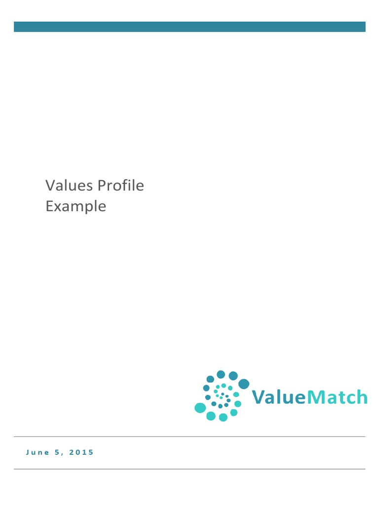 1a Example Personal Values Report Pdf Motivation Motivational
