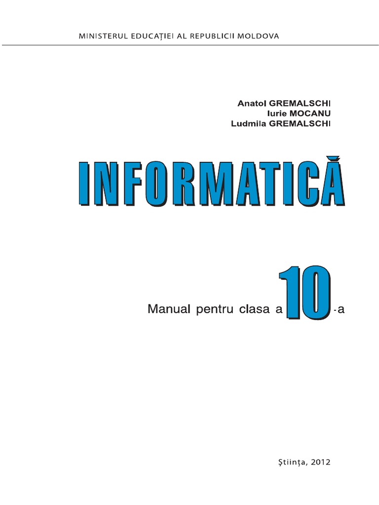 Informatica Clasa 10-A PDF | PDF