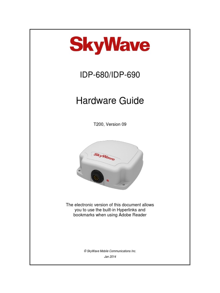 T200 IDP-680 Hardware Guide | PDF | Indemnity | Electrical Connector