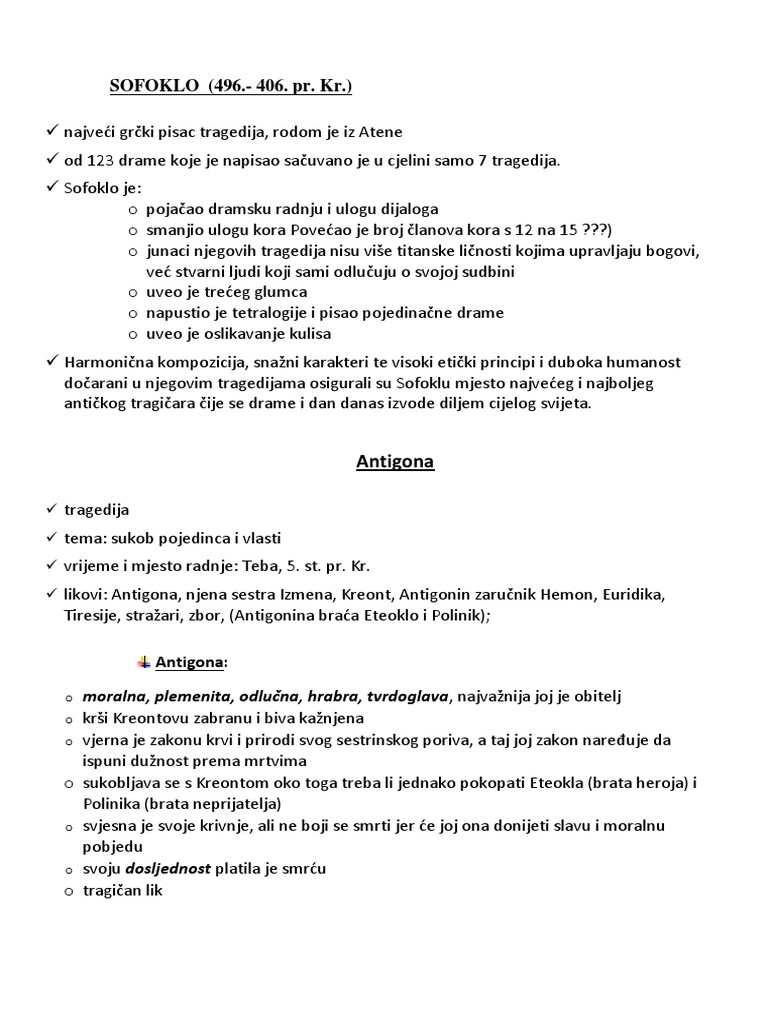1M Sofoklo Antigona | PDF