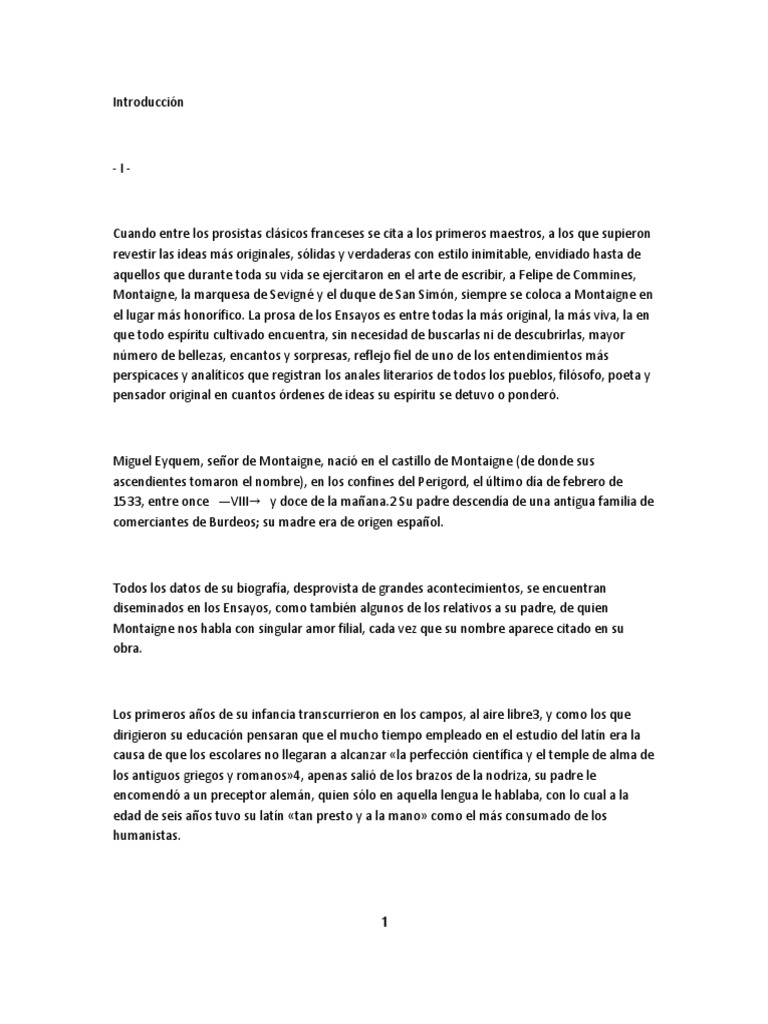 Montaigne Ensayos Pdf Michel De Montaigne Ensayos Montaigne 7046
