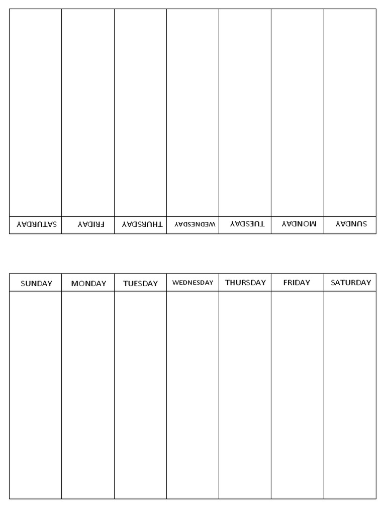 Sunday Monday Tuesday Thursday Friday Saturday: Wednesday | PDF