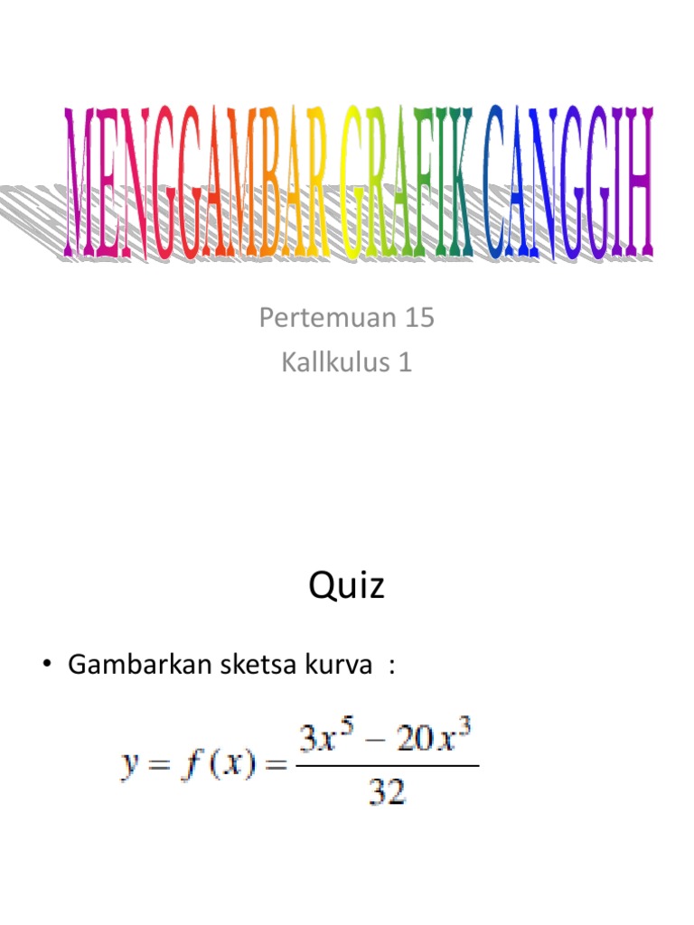 Kalkulus 09 Gambar Grafik Canggih | PDF
