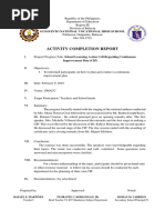 Narrative Report On Slac | PDF | Reading Comprehension | Facilitator