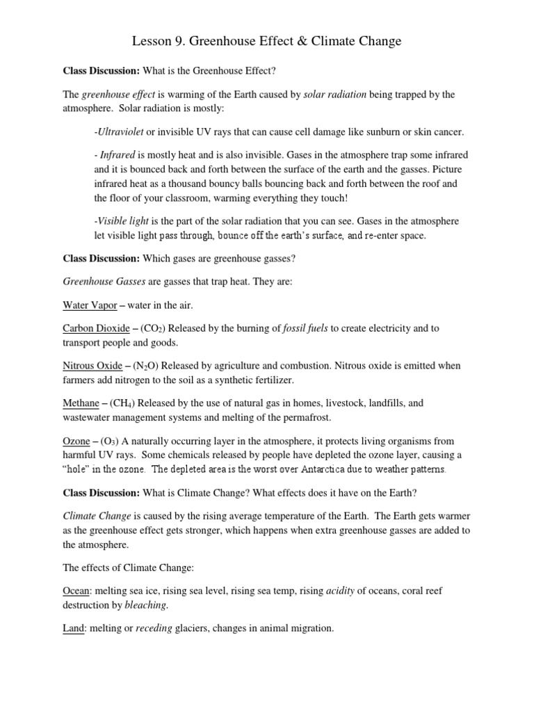 Greenhouse Effect Global Warming | PDF | Greenhouse Effect | Global Warming