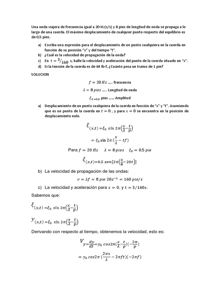 Física II | PDF | Olas | Frecuencia