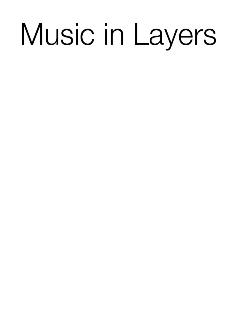 Layers | PDF | String Instruments | Musical Compositions