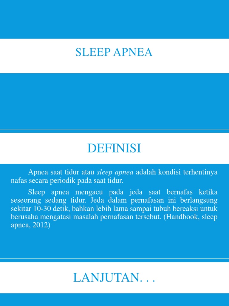 Sleep Apnea Pdf