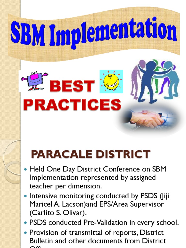 Best Practices in SBM Implementation | PDF | Non Governmental ...