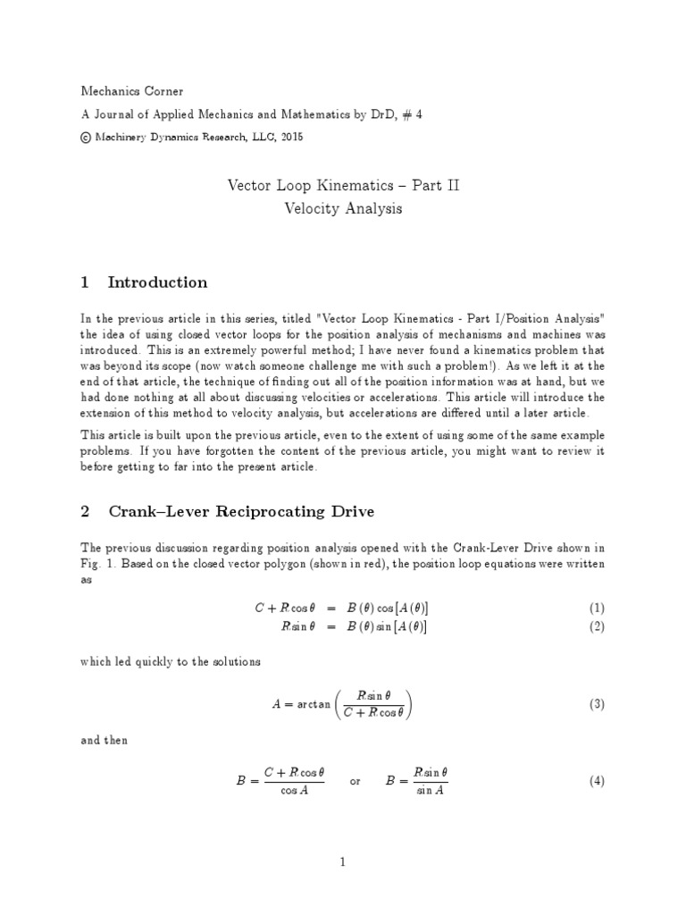 Kinematics II | Download Free PDF | Kinematics | Derivative