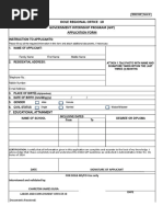 GIP Form A - Application Form Template | PDF