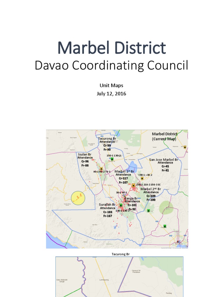 Marbel District Unit Maps | PDF