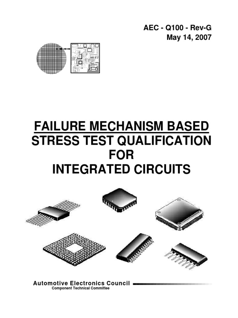 AEC Q100 Rev G Base Document | PDF | Electrostatic Discharge ...