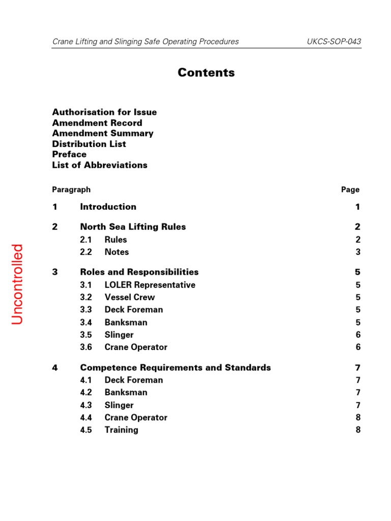 Offshore Crane Lifting Safety Procedures | PDF | Crane (Machine) | Risk