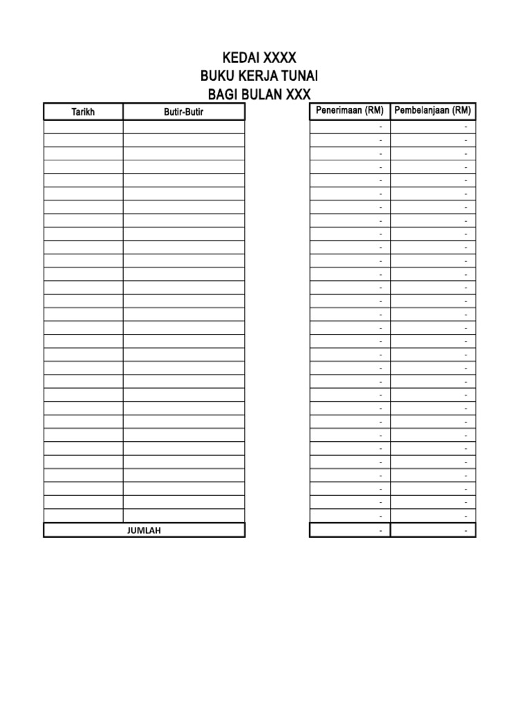 Template Akaun Mudah | PDF