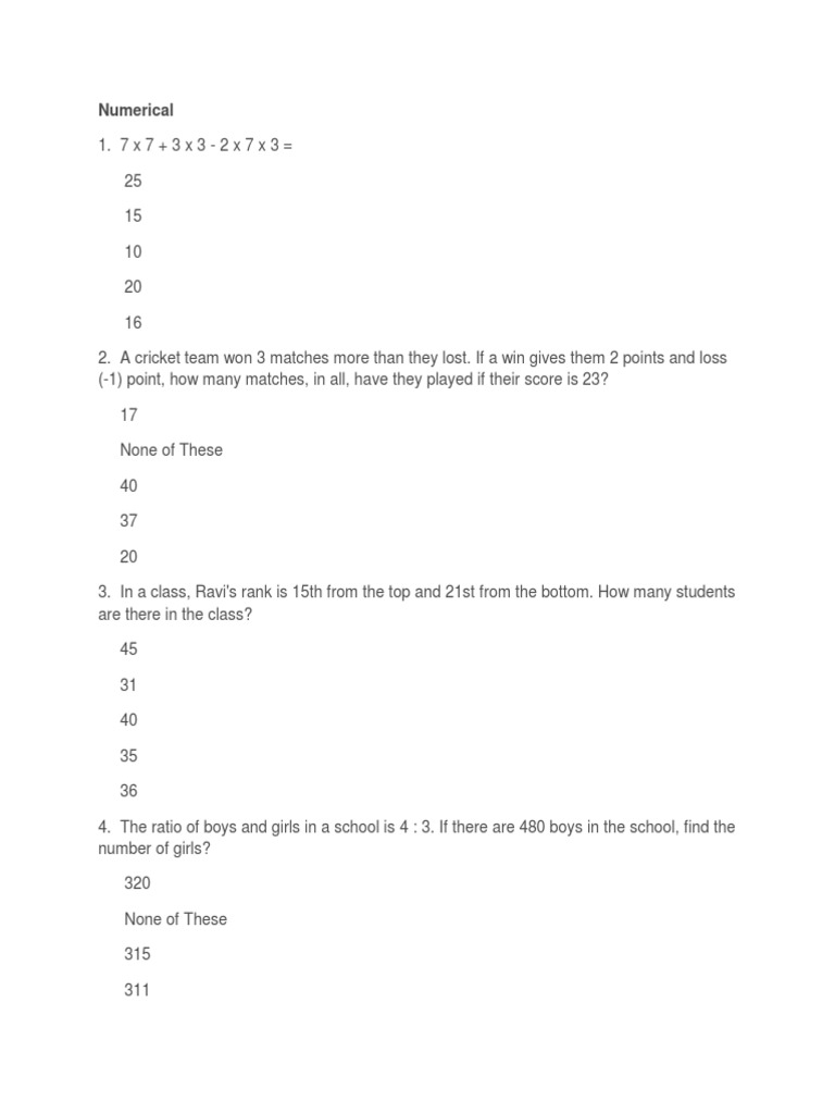 Test Paper | PDF | Rectangle | Area
