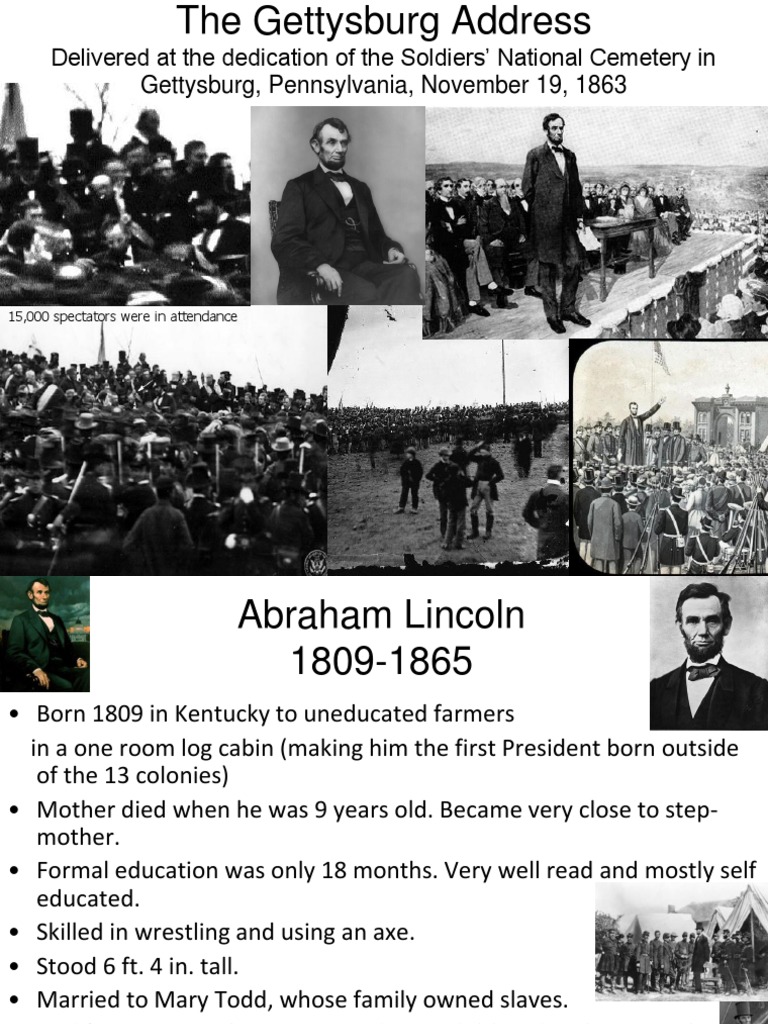 Gettysburg Address | PDF | Abraham Lincoln | Battle Of Gettysburg