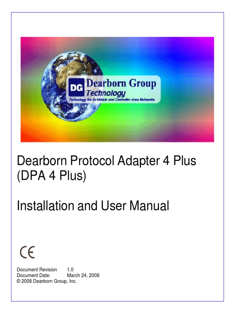 Dearborn Protocol Adapter 4 Plus (DPA 4 Plus) Installation and User ...