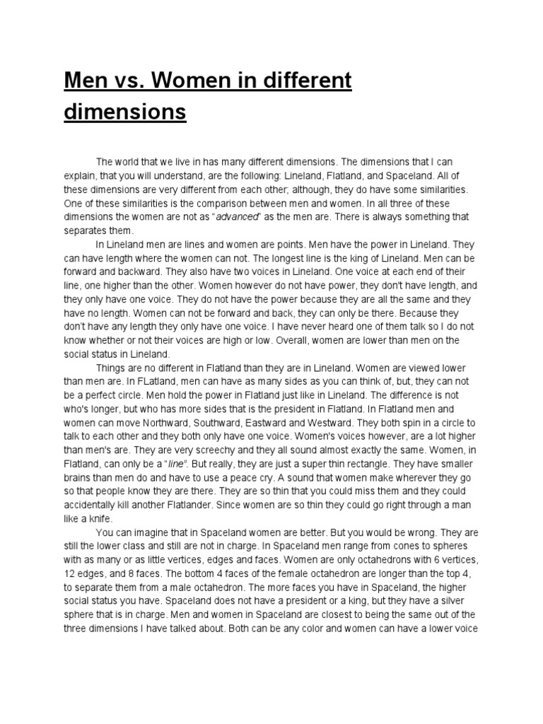 Flatland Final Project - Elly Foner | PDF | Flatland