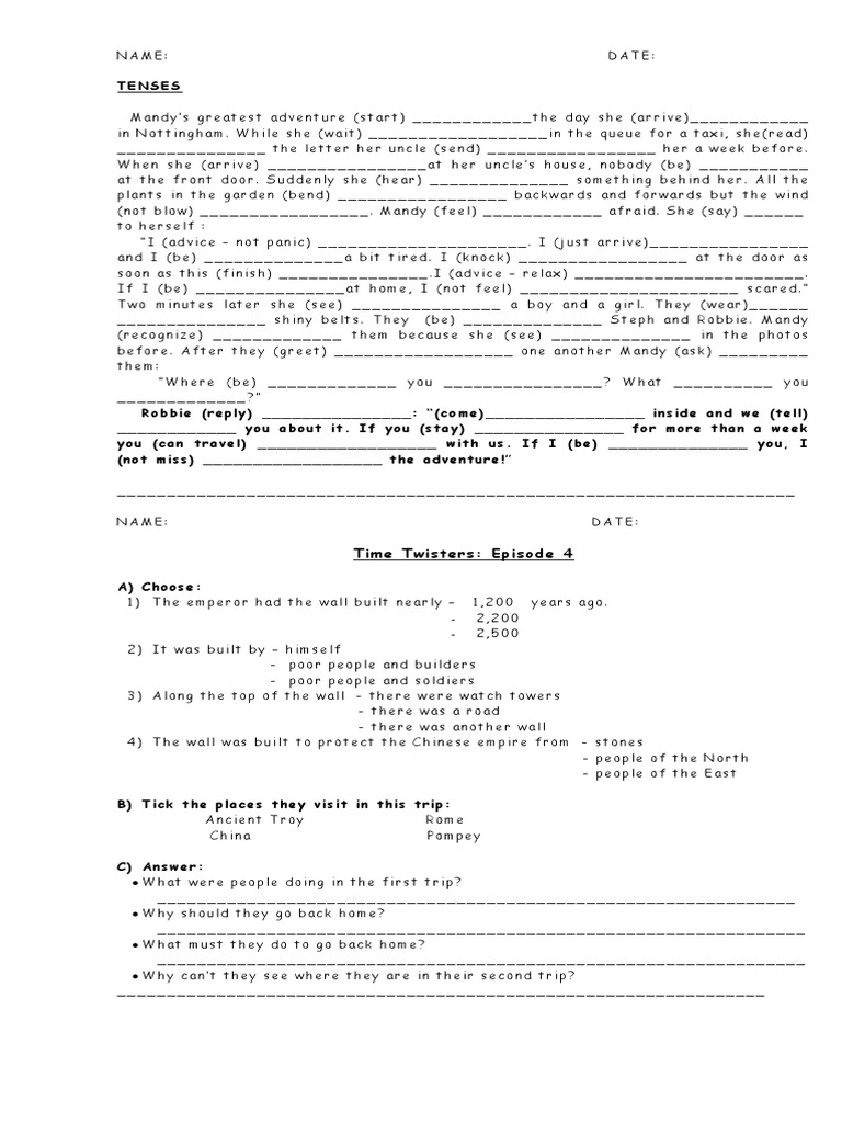 Time Twisters: Episode 4 | PDF