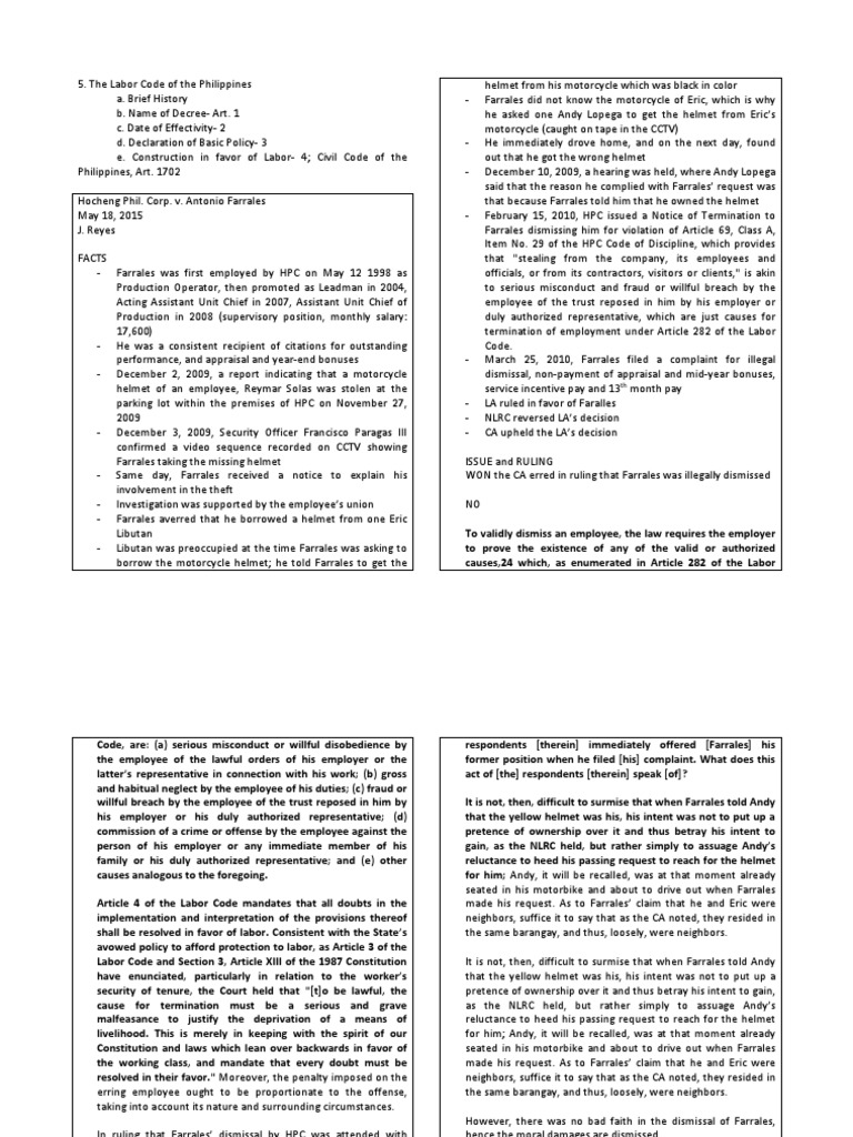 The Labor Code of the Philippines: Exploring the Jurisdiction of Labor ...