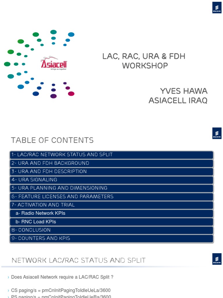 URA - PCH Feature Asiacell Workshop | PDF | High Speed Packet Access | Computer Architecture