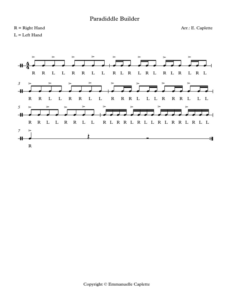 Paradiddle Builder | PDF