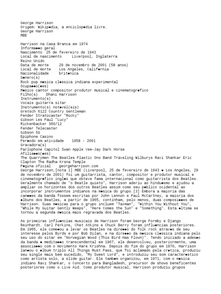 George Harrison | PDF | George Harrison | Os Beatles