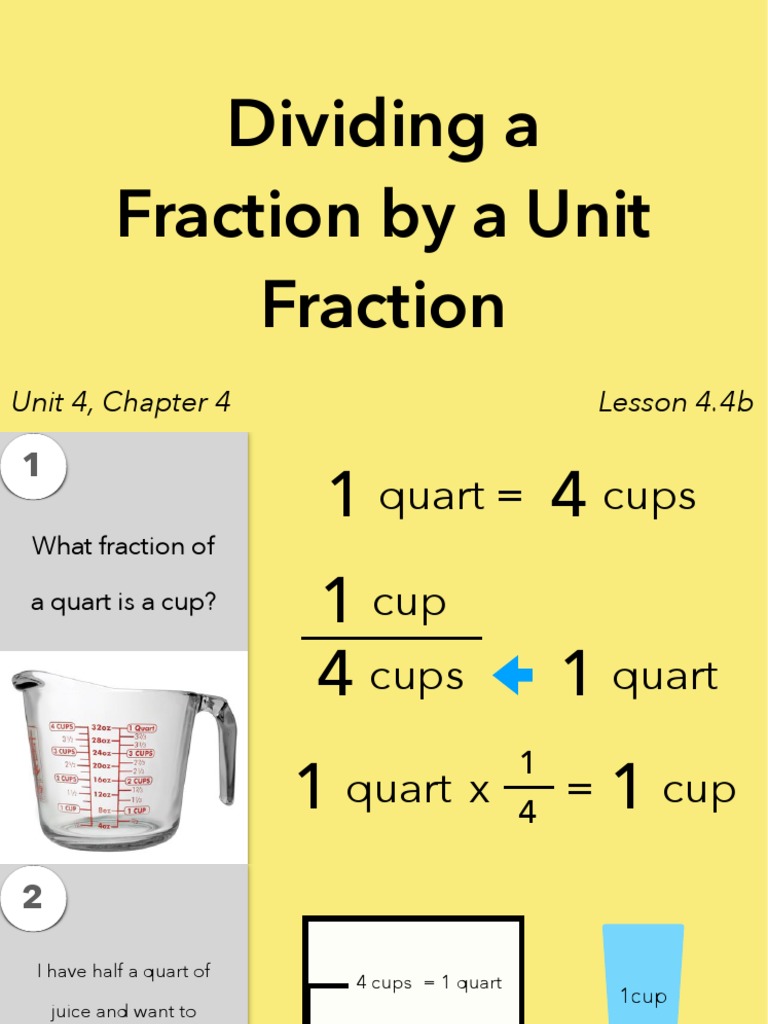 4.4b Dividing A Fraction by A Unit Fraction | PDF