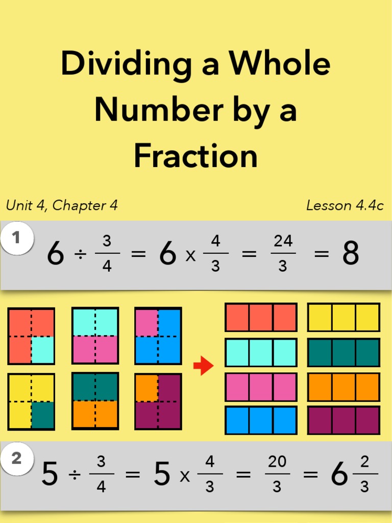 Dividing Whole Numbers by Fractions | PDF