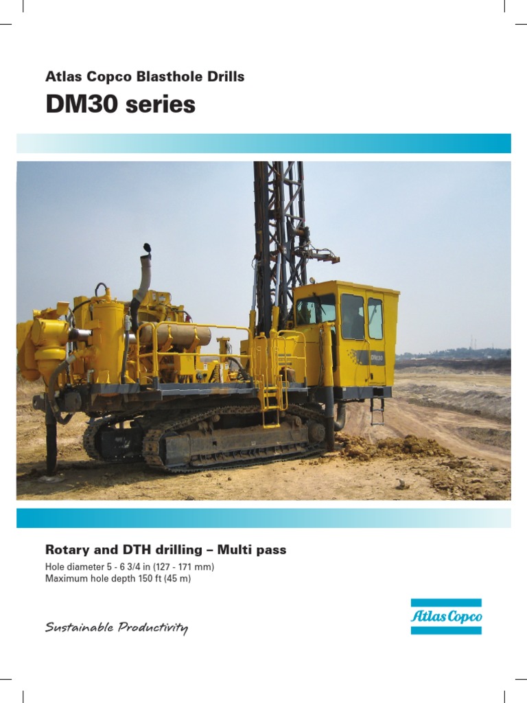 DM30 Series: Atlas Copco Blasthole Drills | PDF | Drill | Drilling