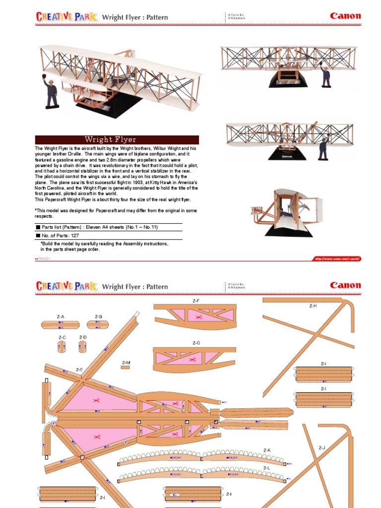 Papercraft Wright Flyer Model | PDF